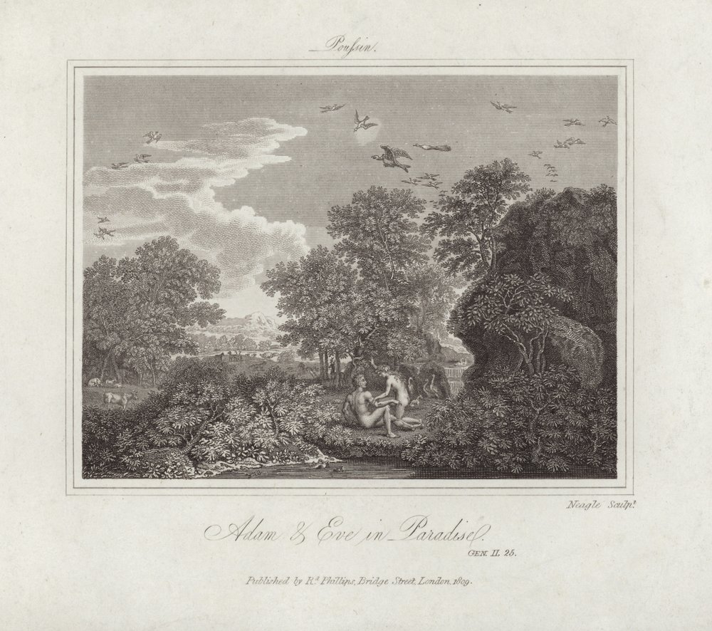 Adam und Eva von Nicolas Poussin: hochwertiger Kunstdruck